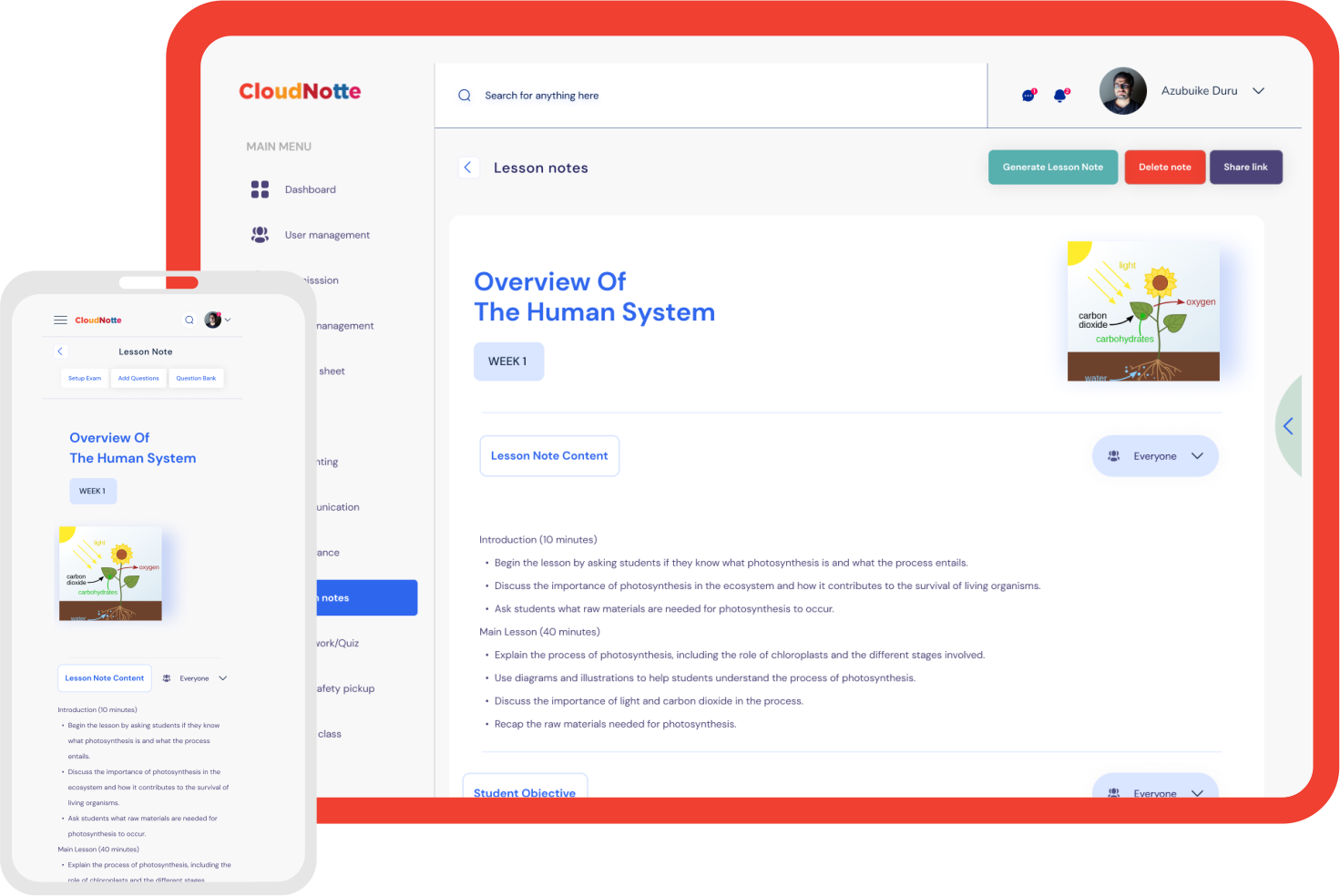 AI-Powered Lesson Notes & Planning - Cloudnotte